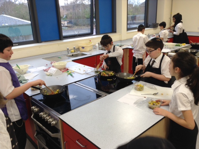 Year 7s enjoying their Food Technology lessons. Some masterchefs in the ...